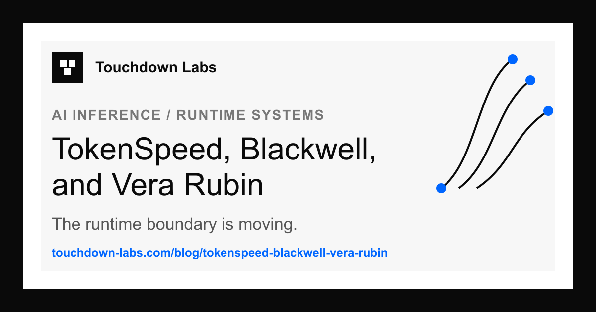 TokenSpeed, Blackwell, and Vera Rubin: The Runtime Boundary Is Moving ...